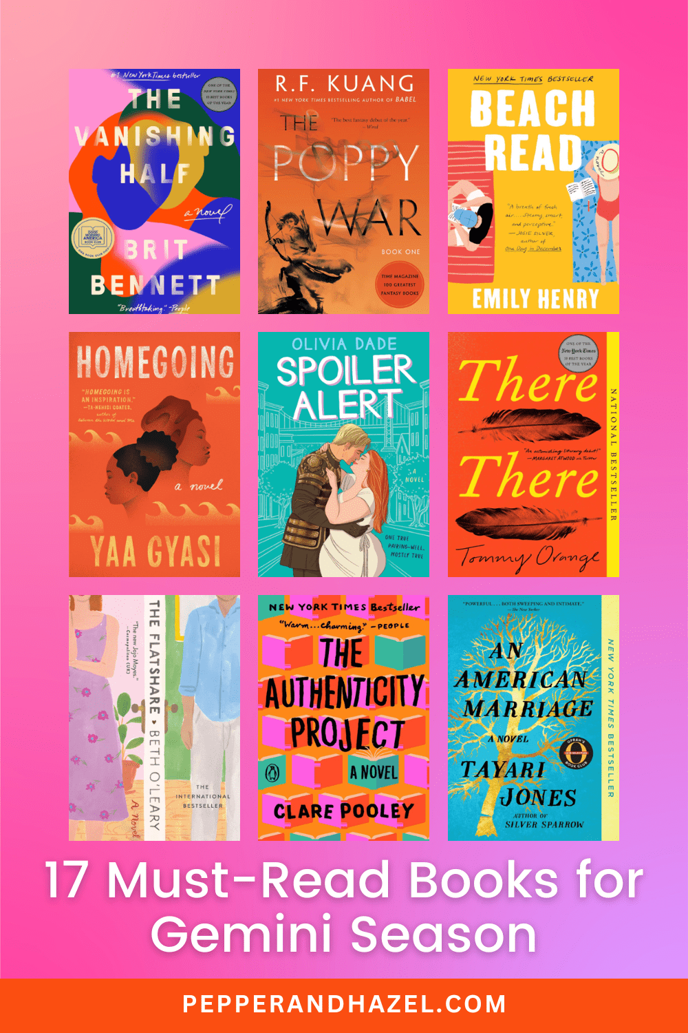 17 Books You Need to Read this Gemini Season ♊